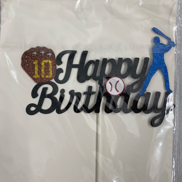 Amazon | Party Supplies | Baseball Cake Topper | Poshmark